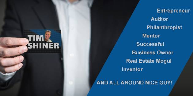 Tim Shiner - Entrepreneur, Philanthopist, Businessowner